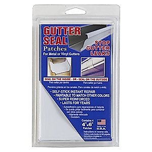 Cofair Products INC GS46 4PK 4x6 Gutt Gutter Seal Patch, Plain