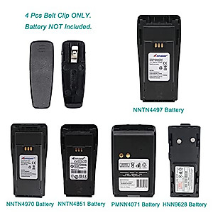 4Pcs Belt Clip Compatible for Motorola Radio CP200 CP200D PR400 EP450 CP040 Mage One BRP40 NNTN4497 NNTN4851 NNTN4970 PMNN4071 RLN5644