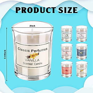 MTLEE 24 Pieces Candles for Home Scented Candles Gift Set for Women Bulk 6 Fragrances 1.8 oz Long Lasting Aromatherapy Jar Candles for Teacher Birthday Thanksgiving Anniversary Christmas
