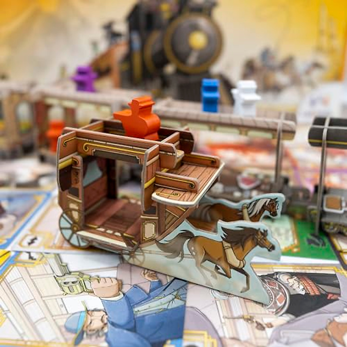Colt Express BIG BOX Board Game - Base Game, Expansions, and New Bandit Included! Wild West Adventure Game, Strategy Game for Kids & Adults, Ages 10+, 2-9 Players, 40 Min Playtime, Made by Ludonaute