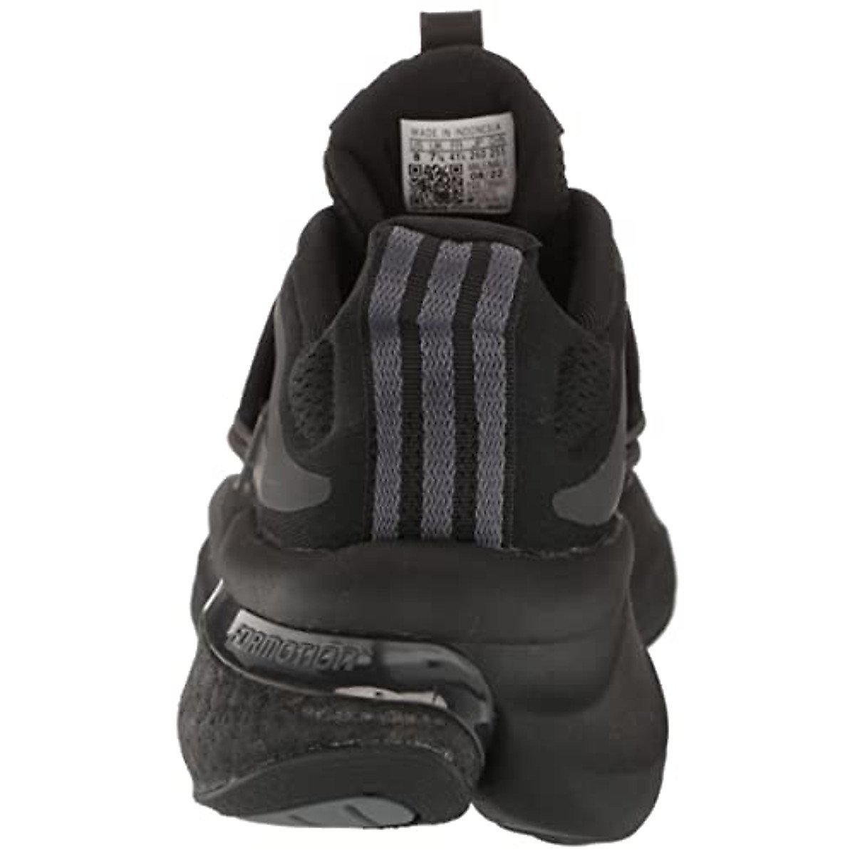 adidas Men's AlphaBoost V1 Running Shoe, Black/Grey/Carbon, 11