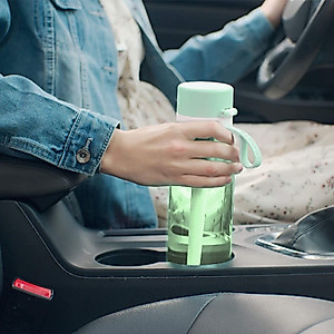 Philips GoZero Everyday Filtered Water Bottle with Philips Everyday Water Filter, BPA-Free Tritan Plastic, Purify Tap Water Into Healthy Drinking Tasting Water, 22 oz, Green