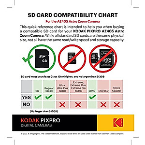 KODAK PIXPRO Astro Zoom AZ405-BK 20MP Digital Camera with 40X Optical Zoom 24mm Wide Angle 1080P Full HD Video and 3" LCD (Black)