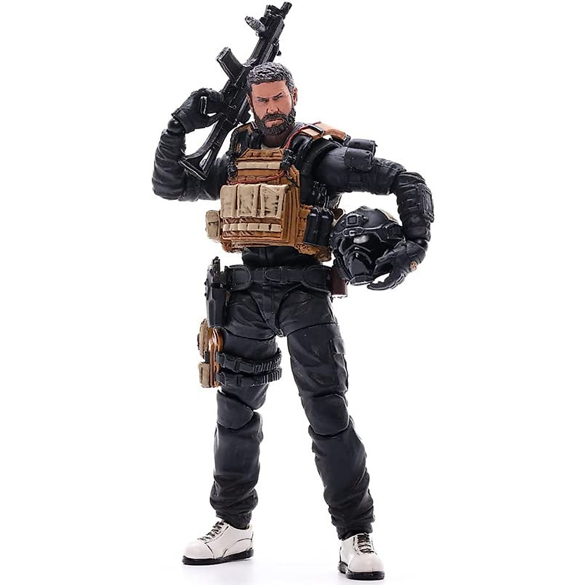JoyToy 1/18 Action Figures 4-Inch Mercenary Trio Collection Solider Figures Military Model Toys (Mercenary-K)