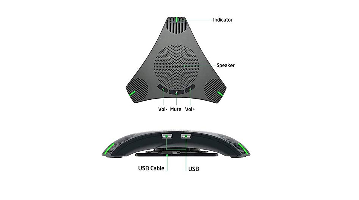 Conference Microphone with 360° Sound & Noise Reduction | Goldensky