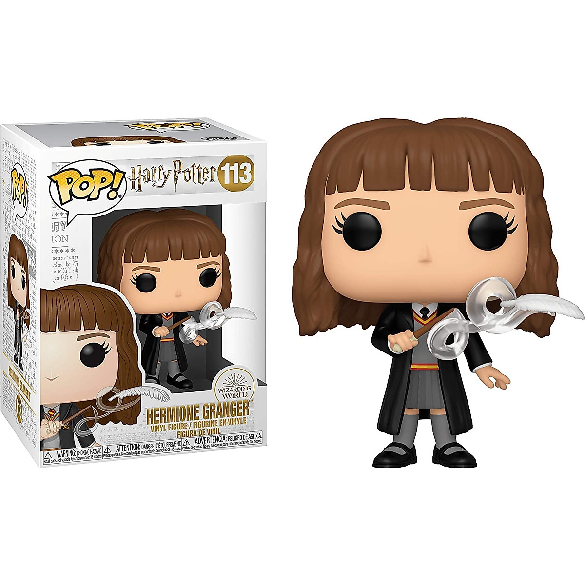 HARRY POTTER - Hermione Granger with Feather Funko Pop! Vinyl Figure (Bundled with Compatible Pop Box Protector Case)