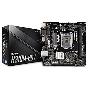 ASRock H310M-HDV LGA1151/Intel H310/DDR4/SATA3&USB3.1/GbE/MicroATX Motherboard