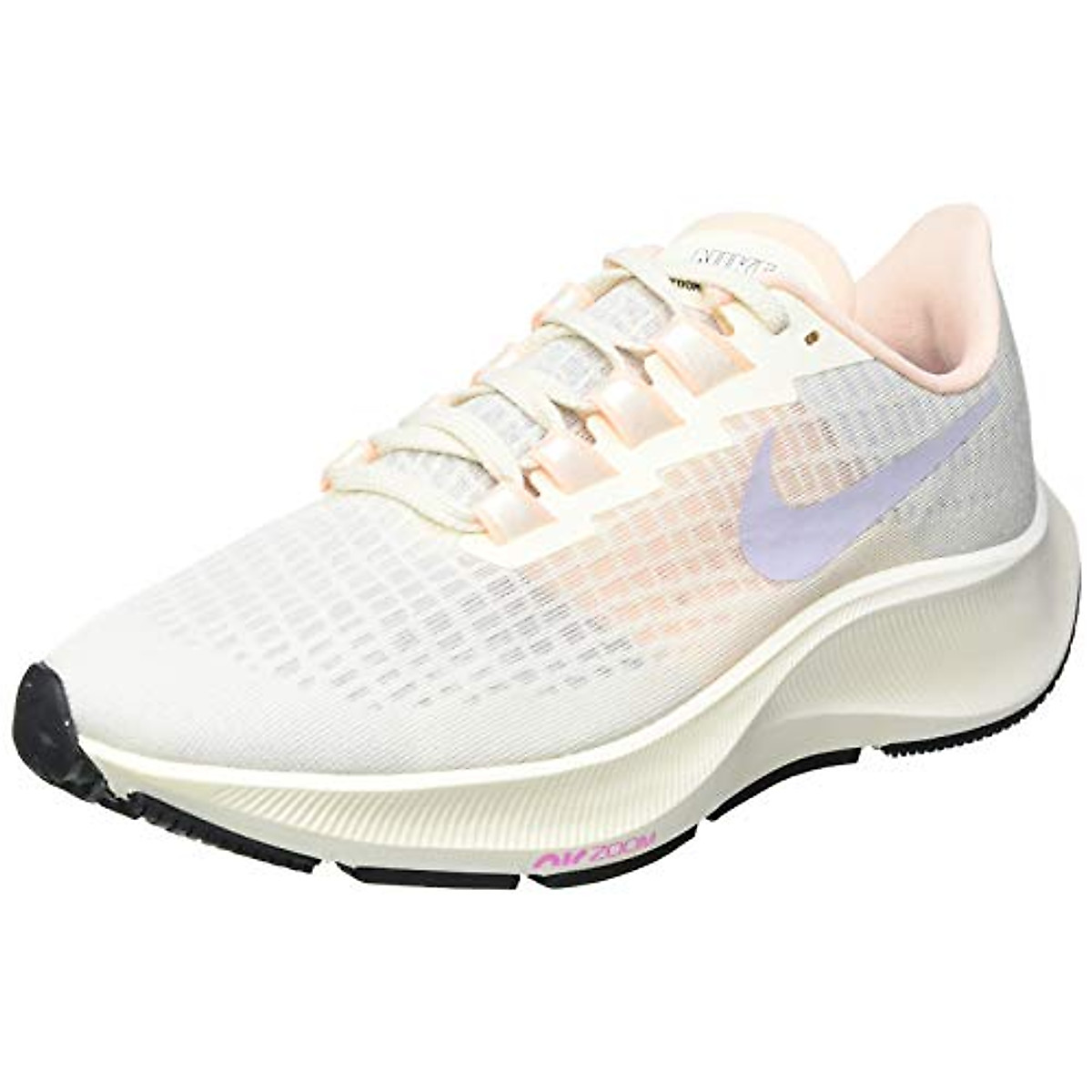 Nike Women's Air Zoom Pegasus 37 Running Shoes Pale Ivory/Barely Volt/Sail/Ghost 9 M US