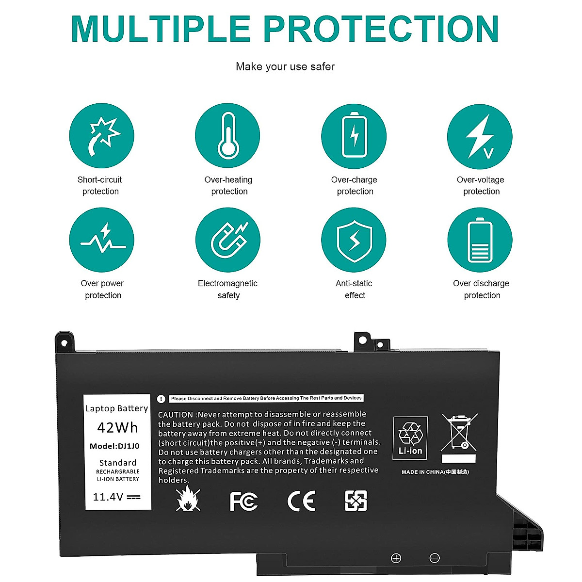 Fancy Buying DJ1J0 Laptop Battery for Dell Latitude 12 7280 7290 E7280 E7290 13 7380 7390 E7380 E7390 14 7480 7490 E7480 E7490 Series P28S P28S001 451-BBZL C27RW PGFX4 ONFOH DJ1JO K8X0T KHY0C