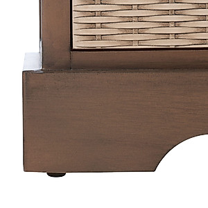 SAFAVIEH Home Collection Landers Brown 4-Drawer Media Stand (up to 55-inch Flat Screen TV)