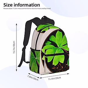 ENVEED St Patricks Day Leaves Ultra-Light,Comfortable,And Portable Casual Backpack For Camping,Hiking,And Daily Use