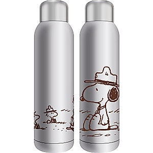 Peanuts Snoopy Line Art 22 Oz Stainless Steel Insulated Vacuum Water Bottle