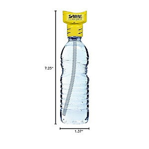 SABRE Eye Wash Adapter - Turns Water Bottle into Eye Wash Device - Flushes Contaminants from the Eye , Yellow, 2.4 oz