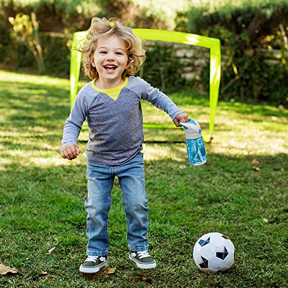 Munchkin® Flip & Go™ Tritan Straw Toddler Cup, 12 Ounce, Blue, 1 Pack
