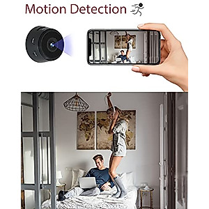 Hidden Camera Wireless Mini spy Camera Hidden Camera WiFi HD 1080P Mini Camera Spy Camera with Motion Detection for Home Security Nanny Pet Camera