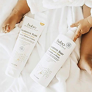 Babo Botanicals Sensitive Baby Fragrance-Free Daily Hydra Lotion - with Colloidal Oatmeal, Shea Butter & Jojoba Oil - EWG Verified, Vegan & Hypoallergenic - 8 fl. oz