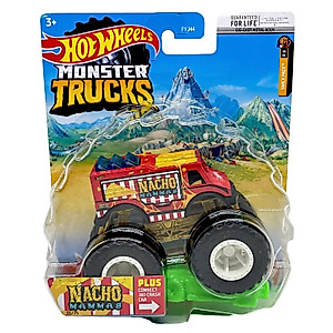 Hot Wheels Monster Trucks Nacho Mammas, Re Crushable 35/75 [Fast Foodie 2/6] red 2021