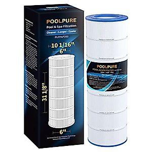 POOLPURE PAP200 Pool Filter Replaces Pentair CC200, Unicel C-9419, Filbur FC-0688, R173217, 59054400, Aladdin 29902, Baleen AK-8005, Pure N Clean PC-0688, 200 sq.ft Filter Cartridge 1 Pack