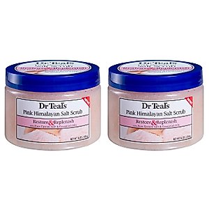 Dr Teal's Epsom Salt Body Scrub 2-pack, Pink Himalayan