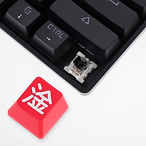 SOLUSTRE Pc Keycap Keyboard Cap Cover Notebook Laptops Replacement Key Caps Lighted Keyboard Shine Through Key Caps Custom Keyboard Lap Tops Pro On The Lap Abs Red Accessories