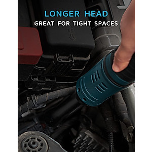 S-LONG Extended Cordless Ratchet Wrench Set, 3/8" 400 RPM 12V Power Electric Ratchet Driver with 12 Sockets, Two 2000mAh Lithium-Ion Batteries and 60-Min Fast Charge