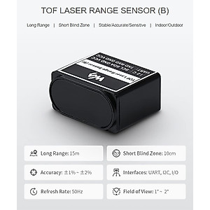 Waveshare TOF (Time of Flight) Laser Range Sensor (B) UART / I2C Bus Long Range Short Blind Zone
