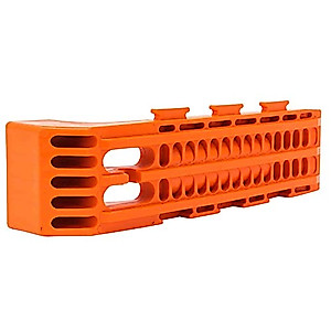 Mytee Products Interlocking Tire Skates for Tow Truck Wrecker Rollback Carrier Safety Orange (4pc Set)