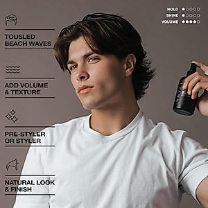 CRVFT Sea Salt Spray 6oz | Light Hold/Natural Finish | Add Volume & Texture | Ideal for All Hair Types & Lengths | Men's Texturizing Surf Spray | Made in the USA | Paraben & Sulfate Free [Scented]