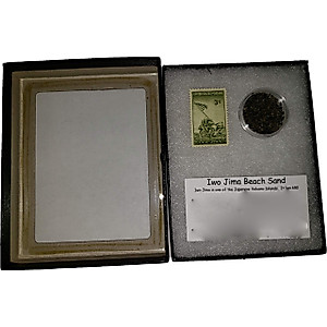 Iwo Jima Beach Sand and Postage Stamp - Commemorative Collection