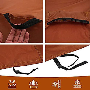 Round Patio Furniture Covers, 74" Dia Outdoor Furniture Covers, Waterproof Outdoor Table Cover, Fire Pit Cover Outdoor Round Table Dining Set Cover Anti-Fading Cover for Outdoor Furniture Set