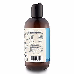 Salmon Oil Omega 3 for Pets, DHA & EPA Wild Alaskan Sustainable for Dogs & Cats | OTIS Healthy Dog Treats | 8oz &16oz (8oz)