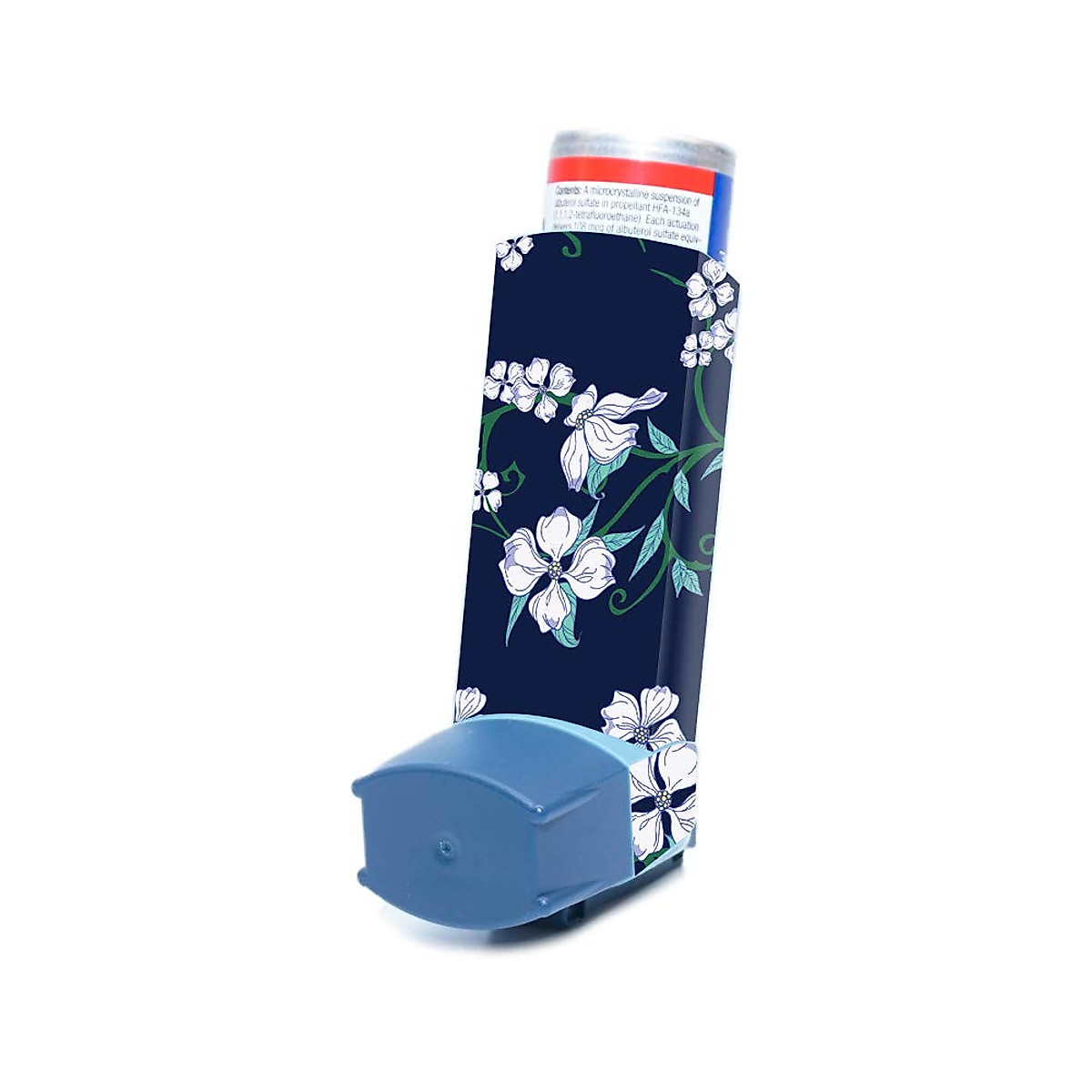 MightySkins Skin Compatible with Ventolin HFA Asthma Inhaler - White Freesia | Protective, Durable, and Unique Vinyl Decal wrap Cover | Easy to Apply, Remove, and Change Styles | Made in The USA