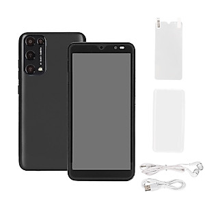 Serounder Rino8 Pro 5.45 Inch HD Screen Smartphone, Powerful Processor, Up to 128GB Expandable Storage, High Definition Cameras, System (Black)