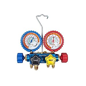 Imperial Tool 645C Manifold R22 4-Valve, R404A, R410A