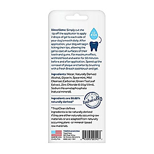 Fresh Breath Certified Wellness Collection Vet Strength Oral Care Clean Teeth Gel, 4oz - Freshens Dog Breath - Removes Plaque & Tartar - Cleans Teeth - Dog Dental Care - No Brushing Required