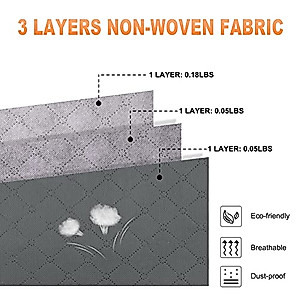 35L Practical Size Clothes Storage Bags with Clear Window, Double Zippers, Storage Bins for Under Bed, Closet Organizers and Storage Containers for Blankets Clothing Baby Clothes, 6 Pack, Grey