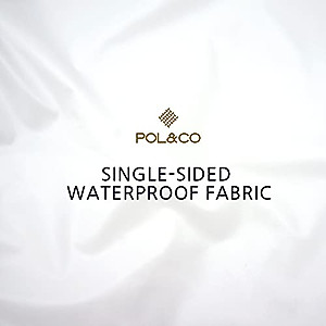 Waterproof Fabric by The Yard - 85" (White, 5 Yard) | Bedding Textile | White Fabric Tablecloth
