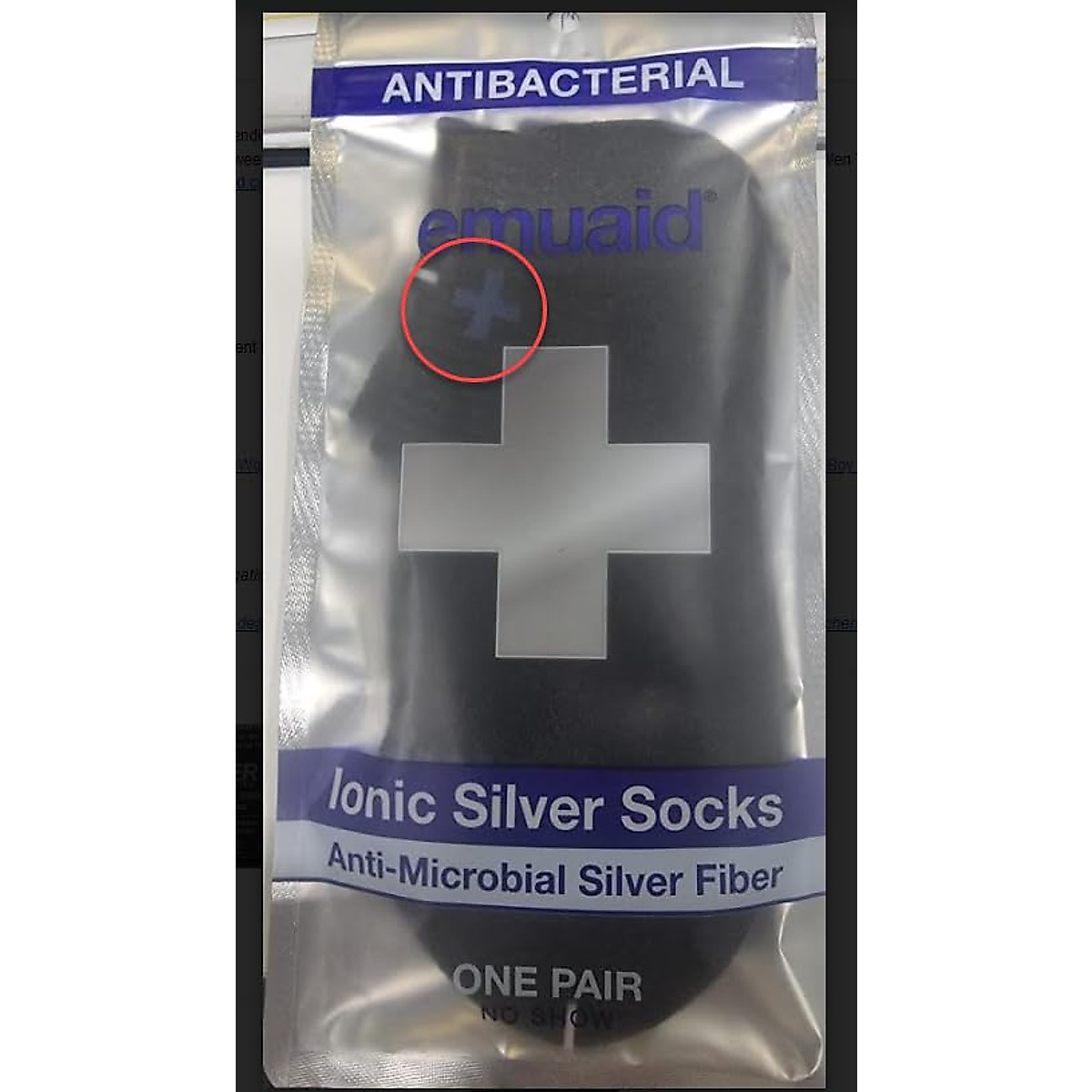 emuaid Ionic Silver Socks - Unisex (Navy)