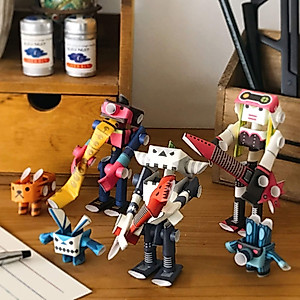 PIPEROID DIY 3D Puzzle Paper Craft Kit Value Pack 3 pcs Set (Rock Stars) - Japanese Arts and Craft Kit for Kids and Adults