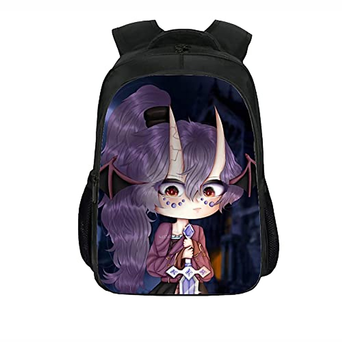 Gacha Life Backpacks, Casual Backpacks Cartoon Backpacks Laptop Bags Travel Backpacks Large Capacity Girl Boy Backpacks 16in