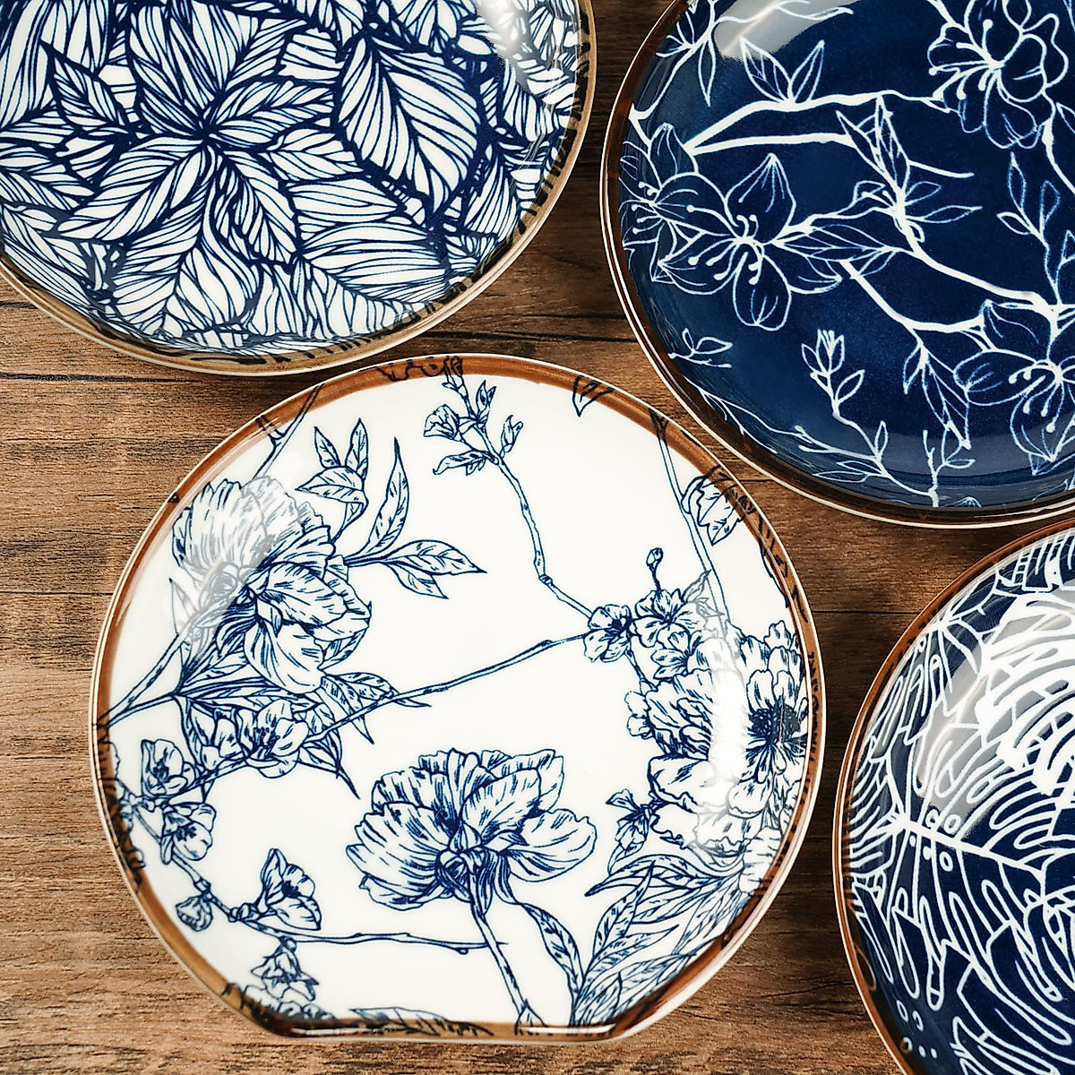 Ceramic Spoon Rest for Stove Top - Set of 4 Cooking Spoon Rest for Kitchen Counter 4.8 Inches Ceramic Pasta Spoon, Oven and Microwave Safe