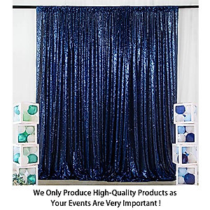 ShinyBeauty PHOTOBOOTH Background Best Choice-4FTx7FT-Sequin backdrops, Sequin Fabric,Wedding backdrops,Rust Backdrop,Sequin Curtains,Photography Backdrop (Buy it Now) (4FTx7FT, Navy Blue)