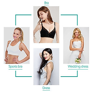 Bra Pad Inserts 3 Pairs, Bra Pads Sewn Padded for Sports Bra A/B/C/D Cup Beige or Black, Green or Grey or Pink Optional-BEIGE-M