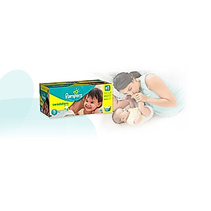 Pampers Swaddlers Disposable Diapers Size 5, 92 Count, GIANT ( Designs May Vary ) (Packaging May Vary)