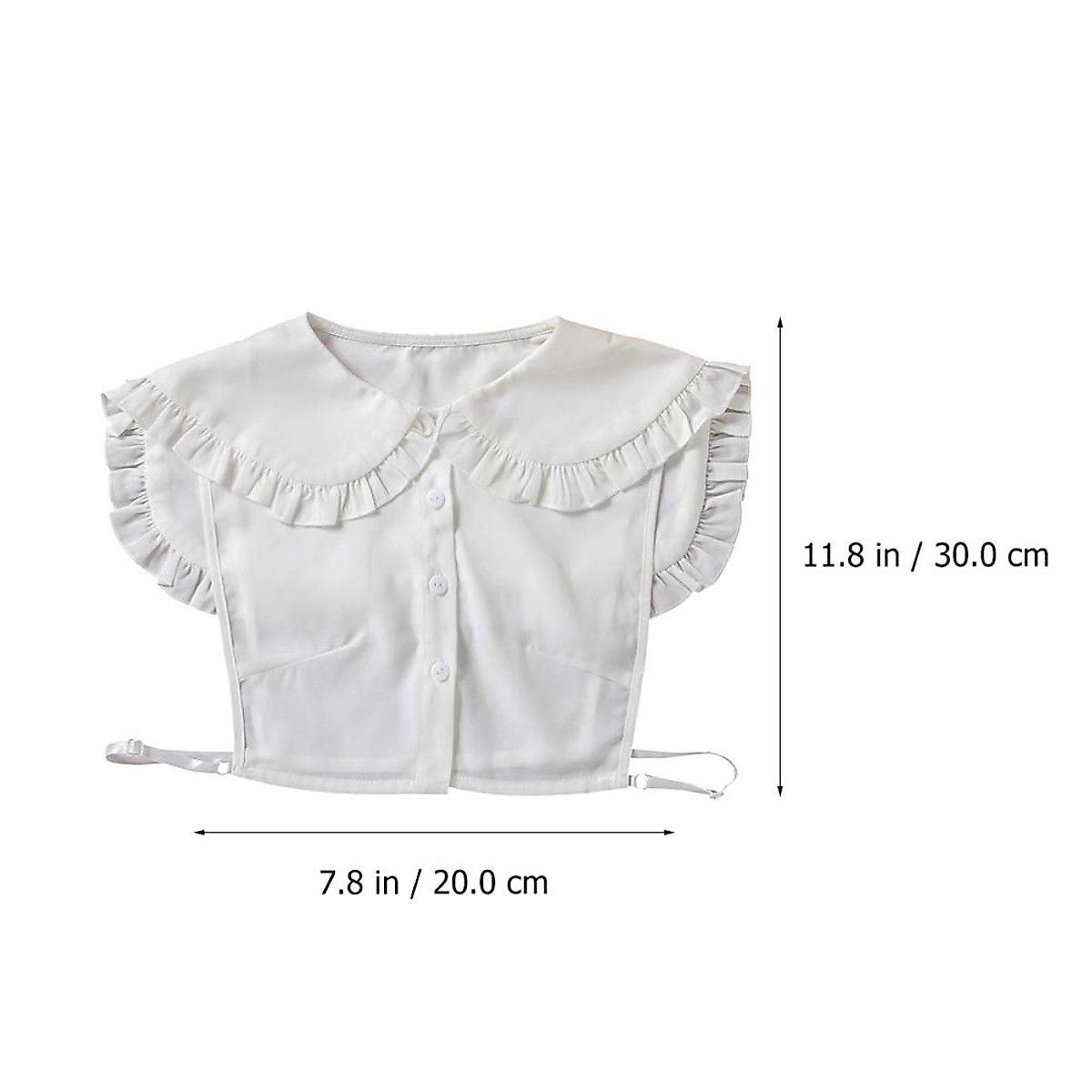 KESYOO Detachable Collars for Women Fake Collar White Faux Collar Sweet Chiffon Doll Collar Half Shirts Collar Costume Collar False Collar Women Girls