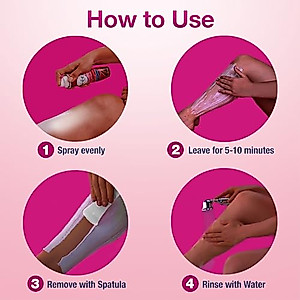 Veet Spray On Hair Remover Cream, Sensitive Formula, 5.1 Ounce