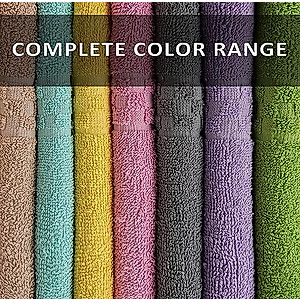 ZUPERIA 7-Pack Bath Towels - 30" x 54" - Ultra Soft 100% Cotton Large Bath Towels- Highly Absorbent for Bathroom, Pool, Gym, Spa, and Hotel Use (Colors Vareity)