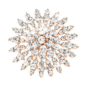 Jojomina Silver Rhinestone Chunky Cocktail Statement Ring for Women Adjustable Crystal Ring for Party Prom Free Size