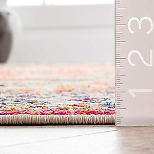 nuLOOM Elenor Vintage Area Rug, 6' 7" x 9', Orange