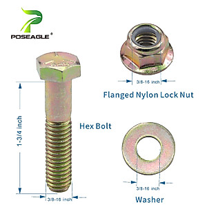 POSEAGLE 2 Pack 532193195 V Idler Pulley Replace Craftsman 189993 Pulley 193195 Idler Pulley Craftsman 175080 Pulley 175080 Idler Pulley 181775 Husqvarna 532193195 Pulley 532181775 532175080 532189993